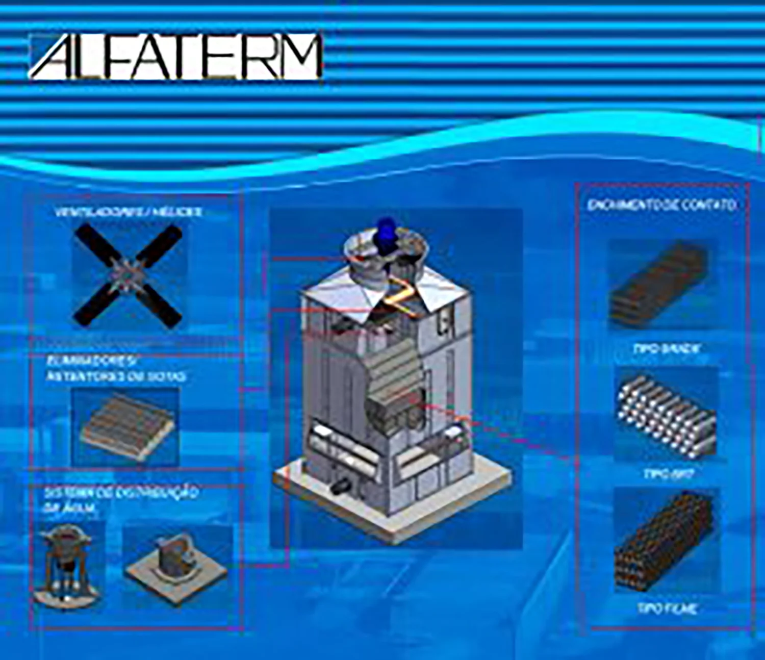 Peças para torre de resfriamento - Bem-vindo à ALFATERM